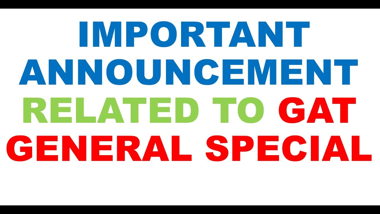NTS GAT General Special June 2023 - YouTube