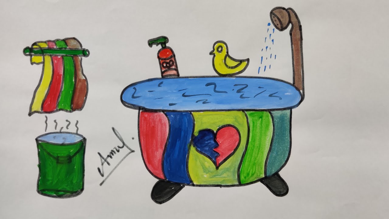 HOW TO DRAW TUB | - YouTube