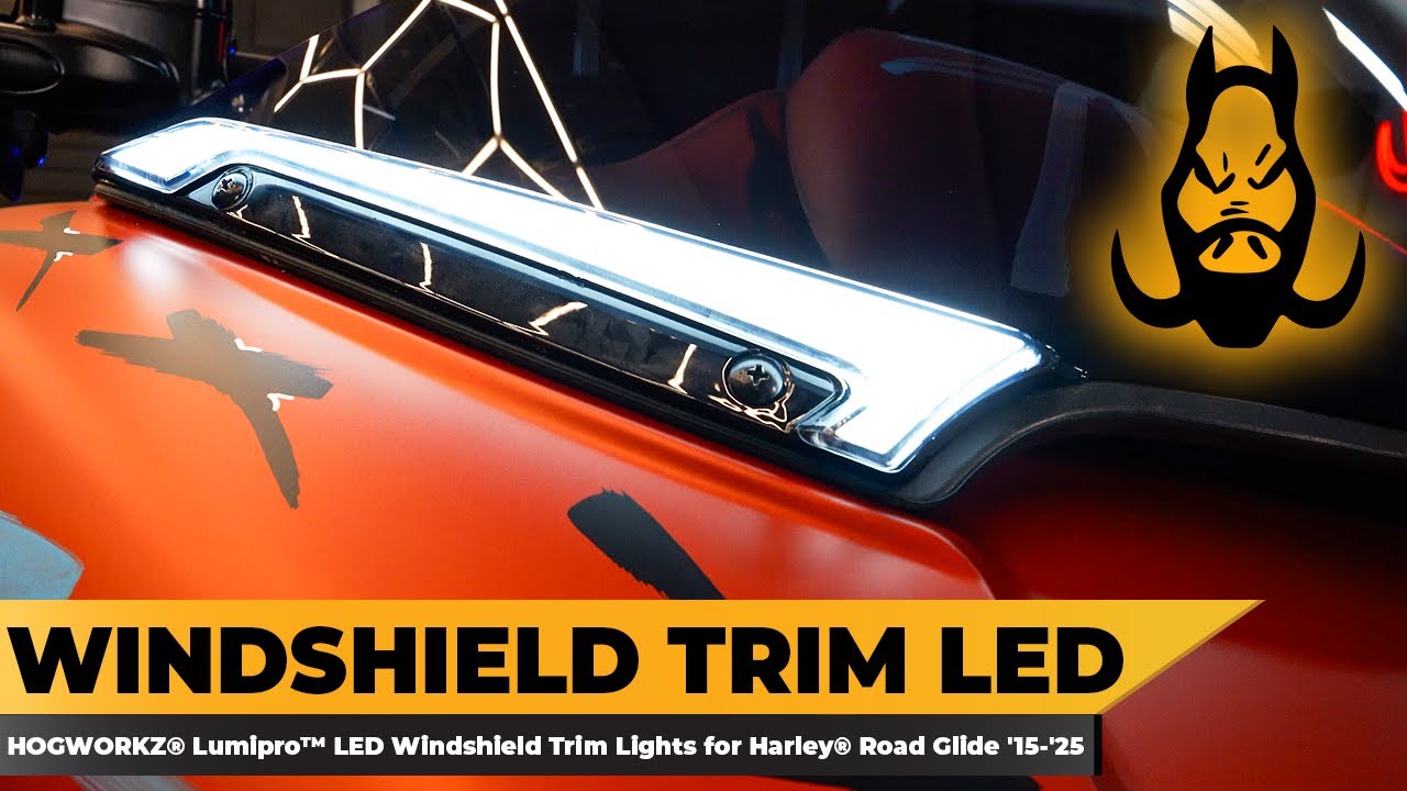 HOGWORKZ® Lumipro™ LED Windshield Trim Lights for Harley® Road Glide ...