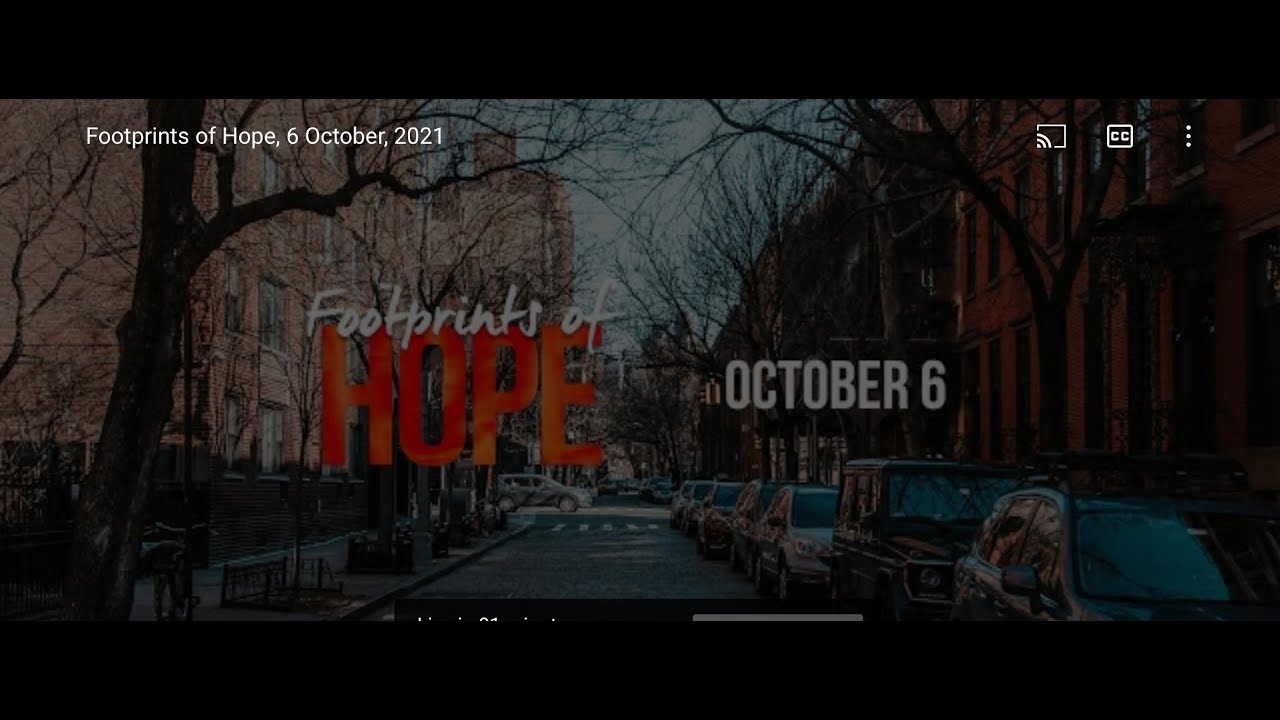 Footprints of Hope October 6, 2021 - YouTube