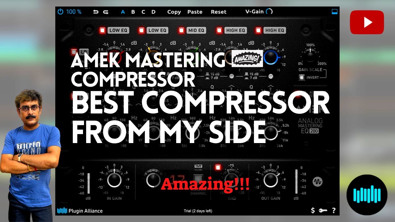 AMEK Mastering Compressor Walkthrough | Plugin Alliance | Best ...