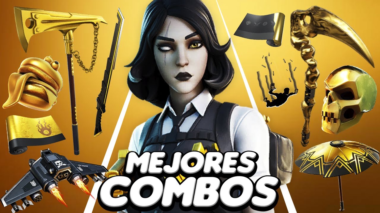 LOS MEJORES COMBOS para la skin MARIGOLD (PACK TOQUE DORADO) | Fortnite ...