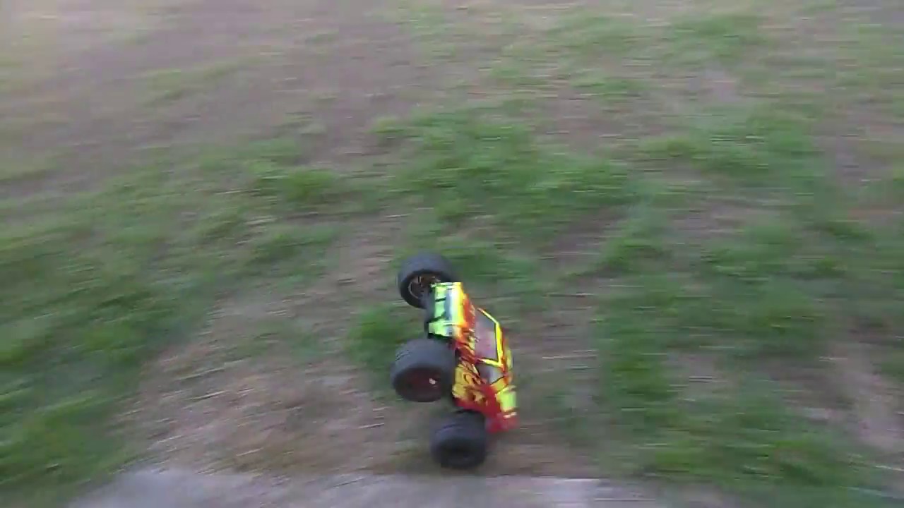 HSP : Grampus 1/10 MT..Wheelies and Crash! - YouTube