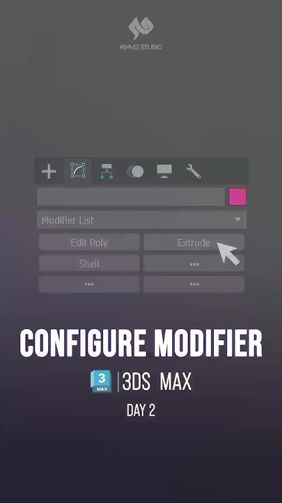 #3dsmax | Configure Modifier - YouTube