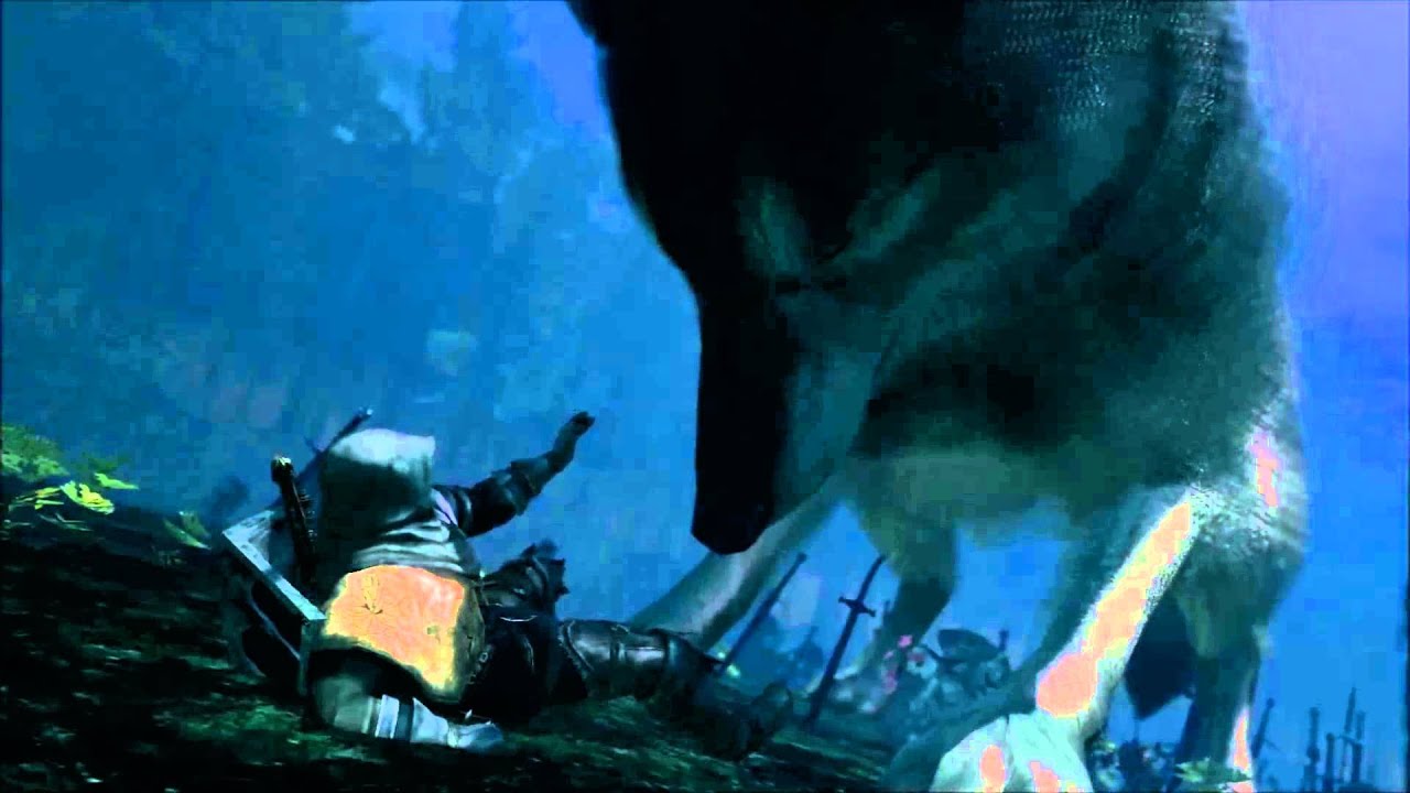 Dark Souls - Great Grey Wolf Sif remembers - YouTube