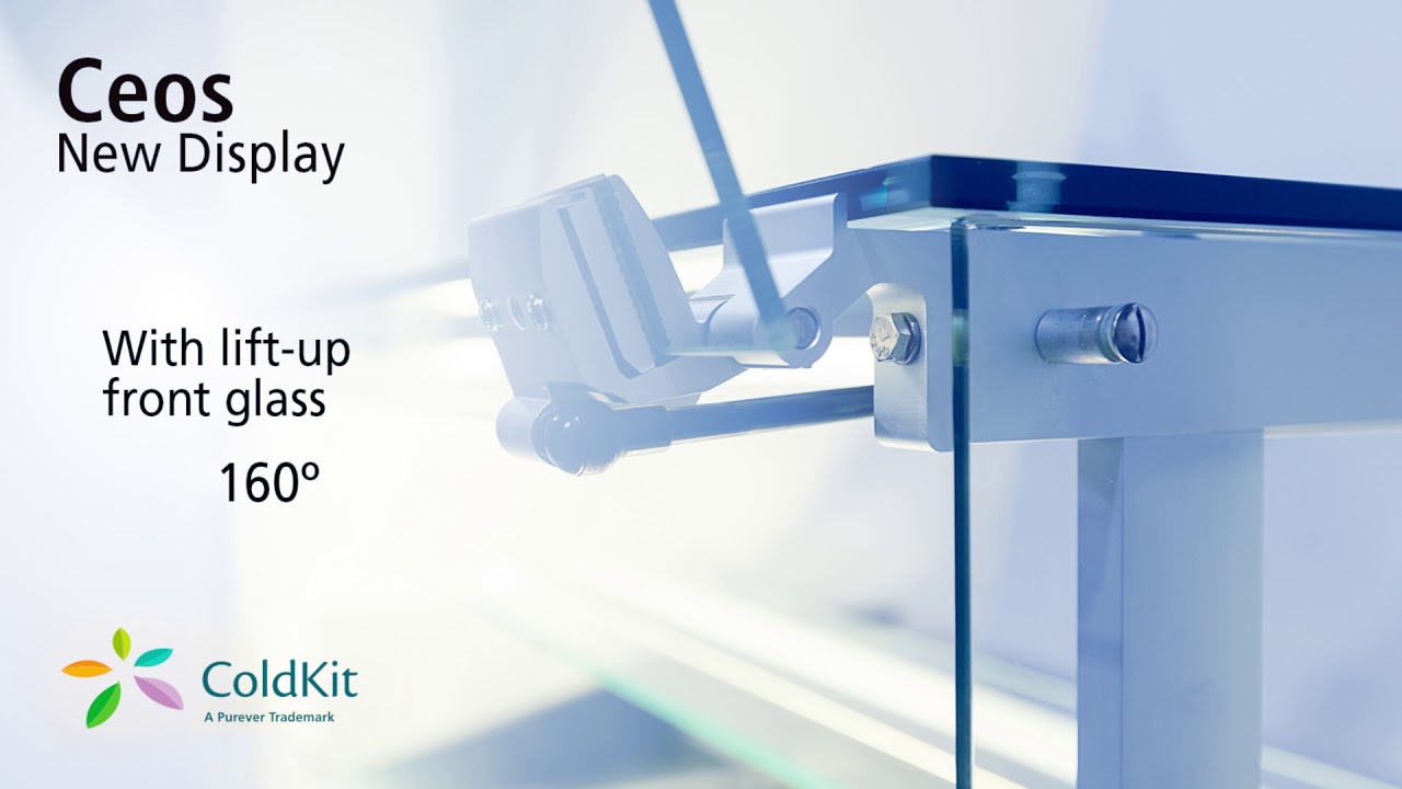 Ceos - Coldkit's new display cabinet with hydraulic lift-up system ...