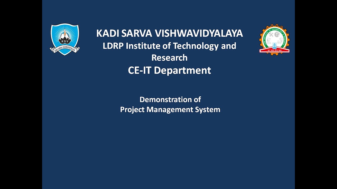 Project Management System - Demonstration - YouTube