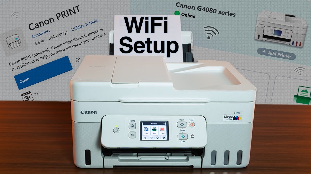 Canon Printer Wireless Setup | How to Connect Printer to WiFi Network ...