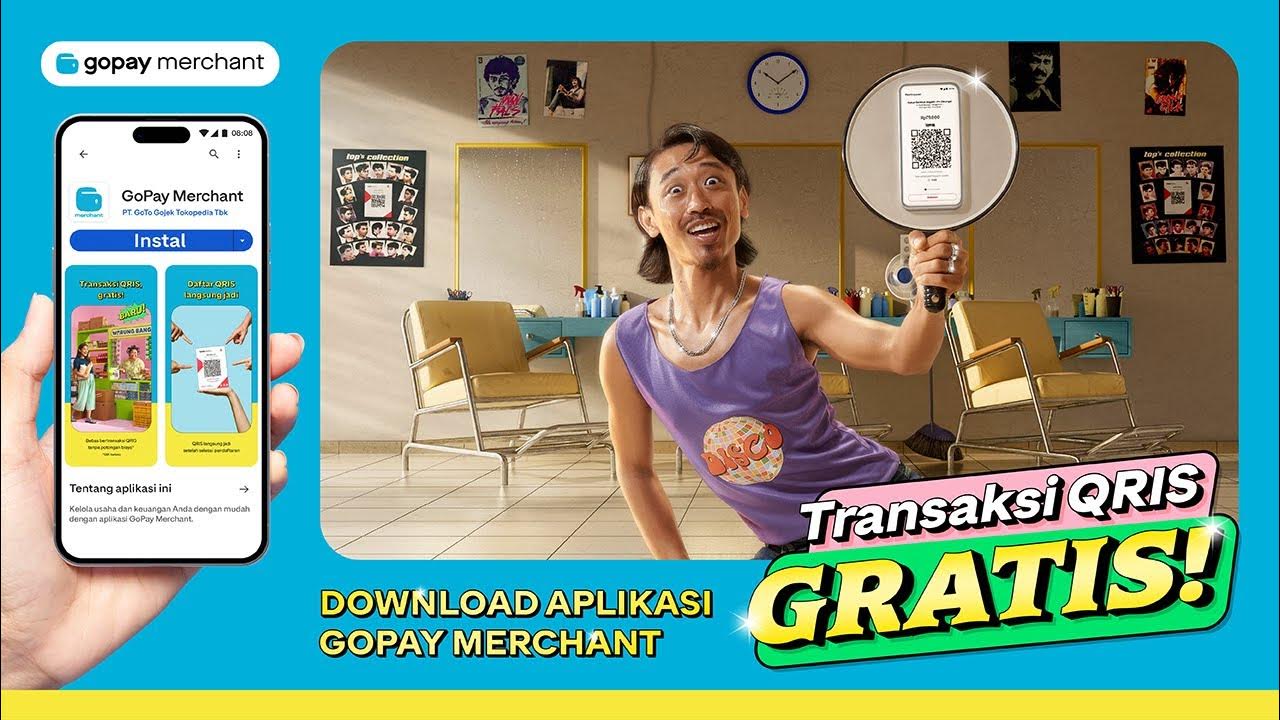 Terima pembayaran lebih mudah dan gratis dengan QRIS! Hanya di Aplikasi GoPay Merchant! - YouTube