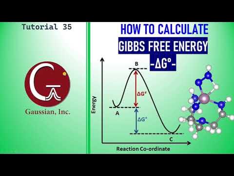 How to calculate Gibbs free energy using Gaussian 09W and G16 | Gibbs free energy Calculation ...