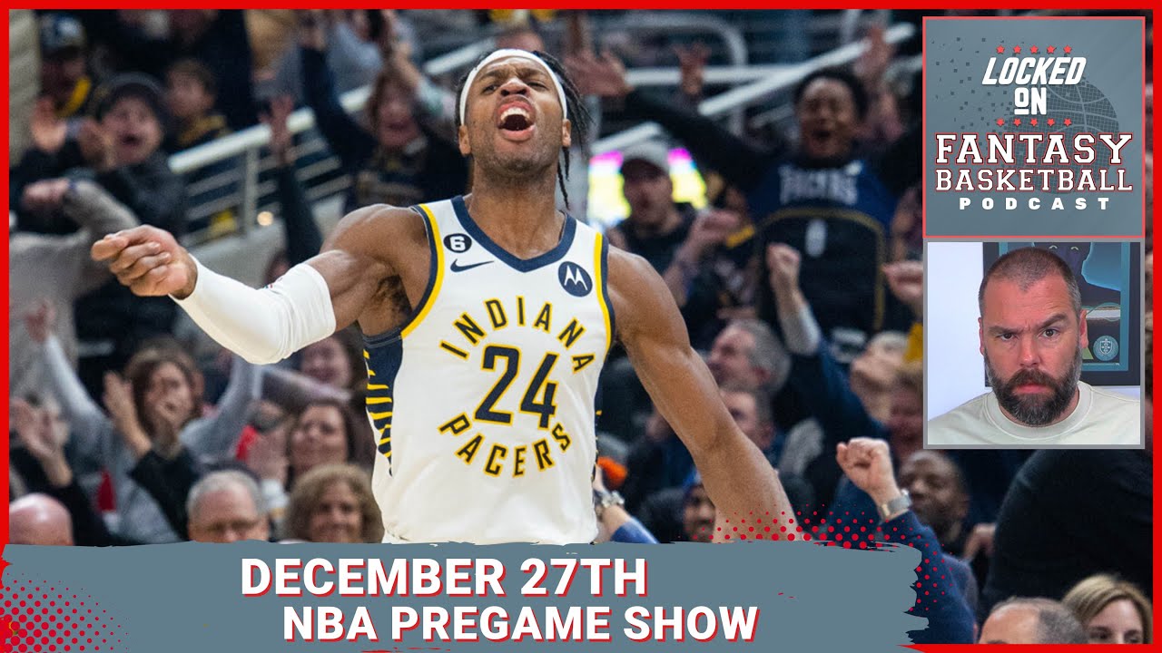 NBA Pregame Show | Fantasy Basketball | Tuesday December 27th - YouTube