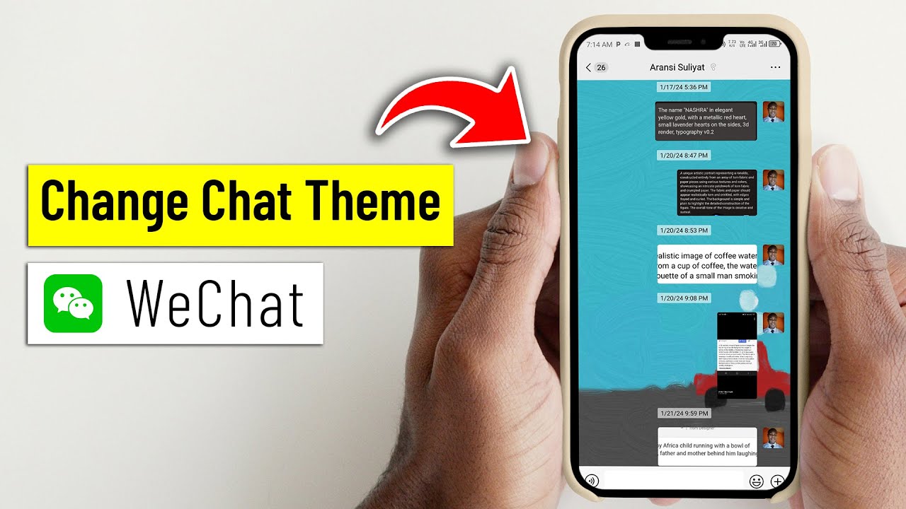 How to Change chat Theme on WeChat - YouTube