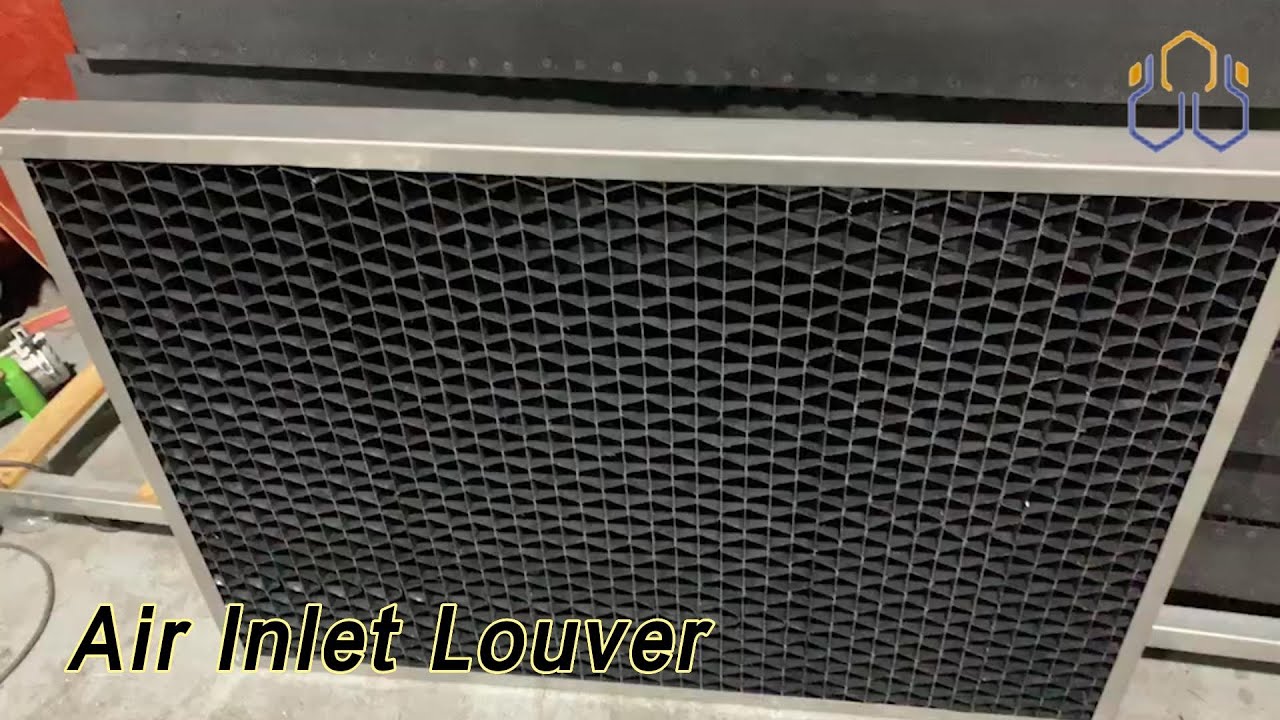 Ventilation Air Inlet Louver 0.6mm PVC Black For Cooling Tower - YouTube