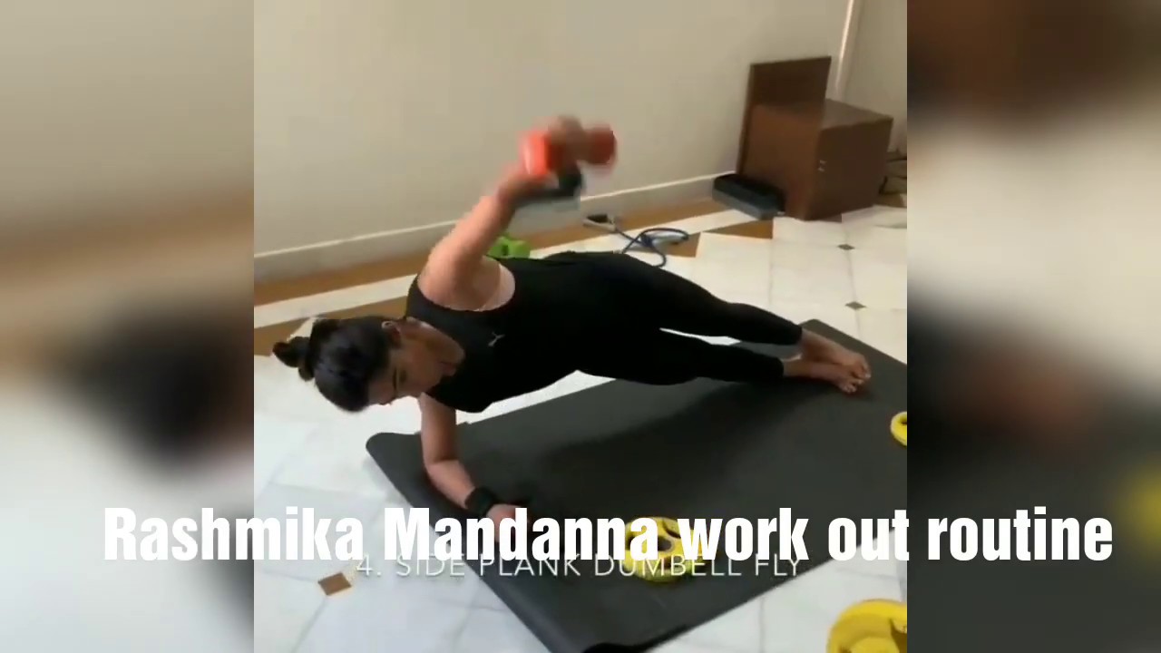 Rashmika mandanna workout routine - YouTube