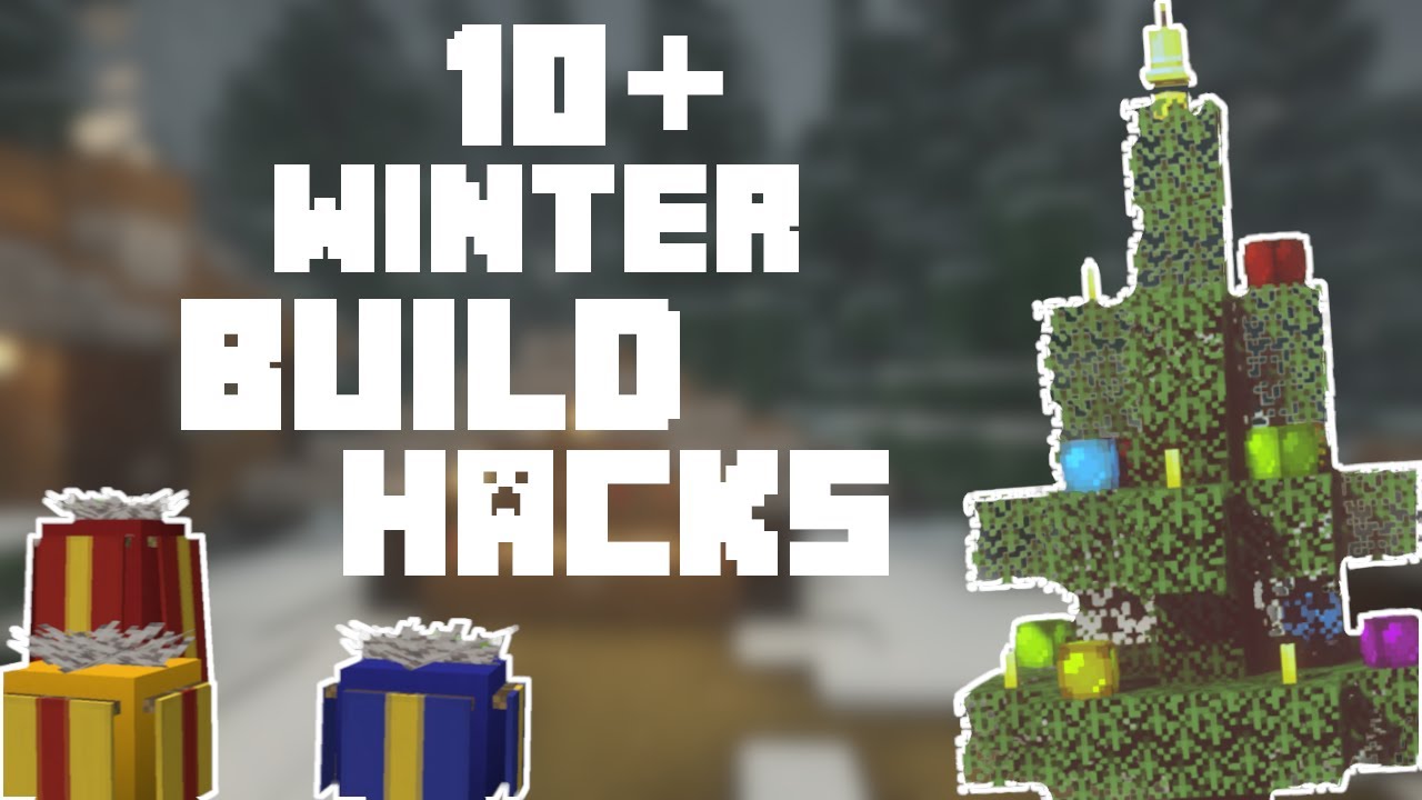 Minecraft: 10+ Christmas & Winter BUILD HACKS | Ammi MC - YouTube