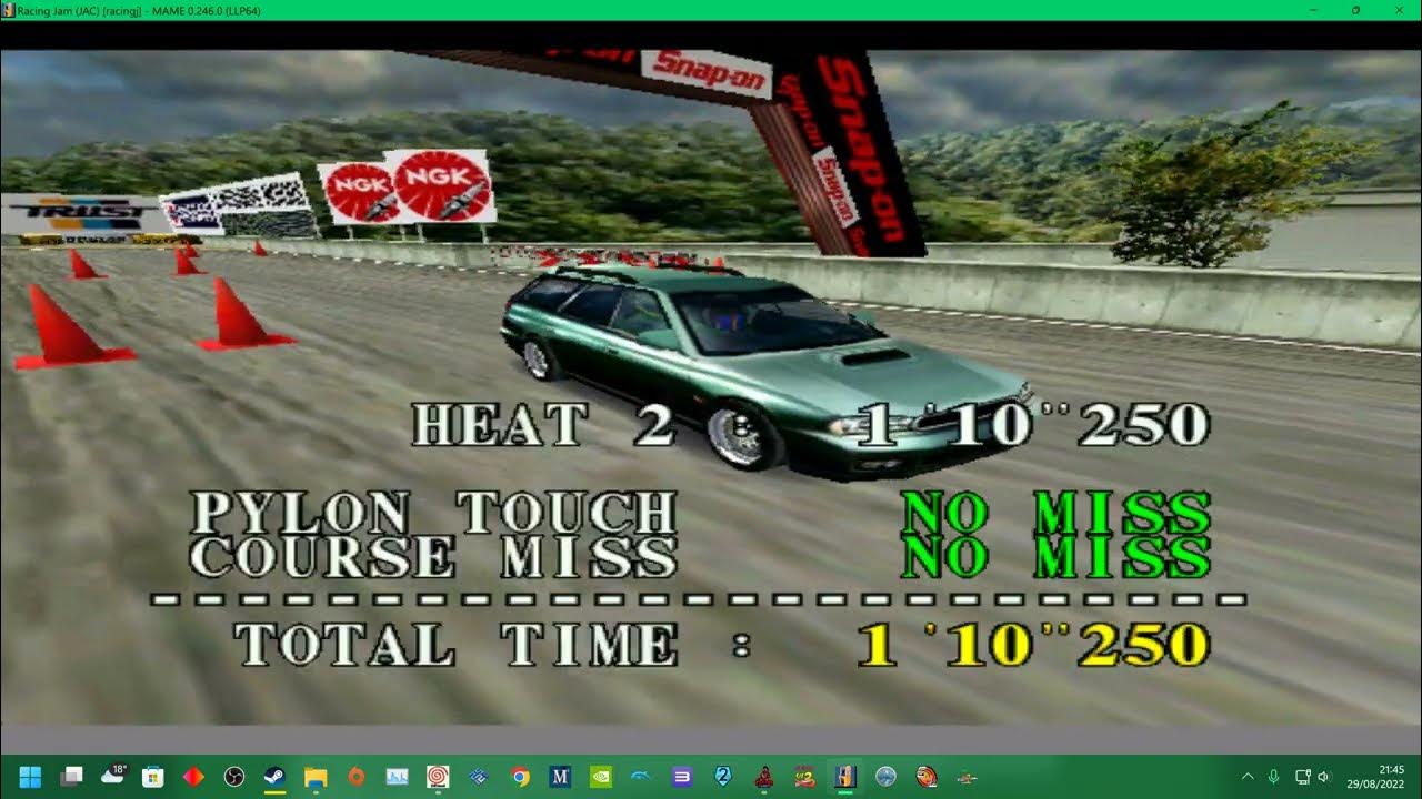 MAME 247 - KONAMI 3D - RACING JAM - ALL CIRCUIT TRACKS COURSE MODE - 4K UHQ PC ARCADE GAMEPLAY ...