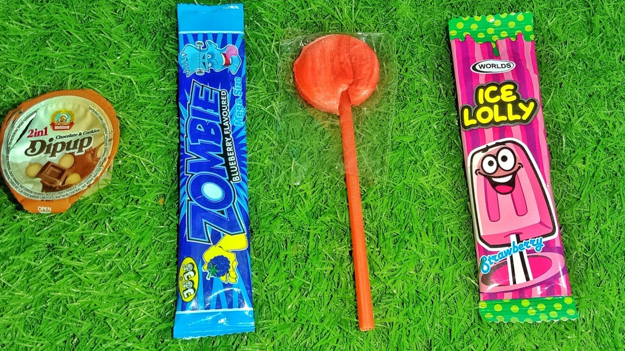 lost of candies unboxing candy lollipop opening unboxing yummy ...