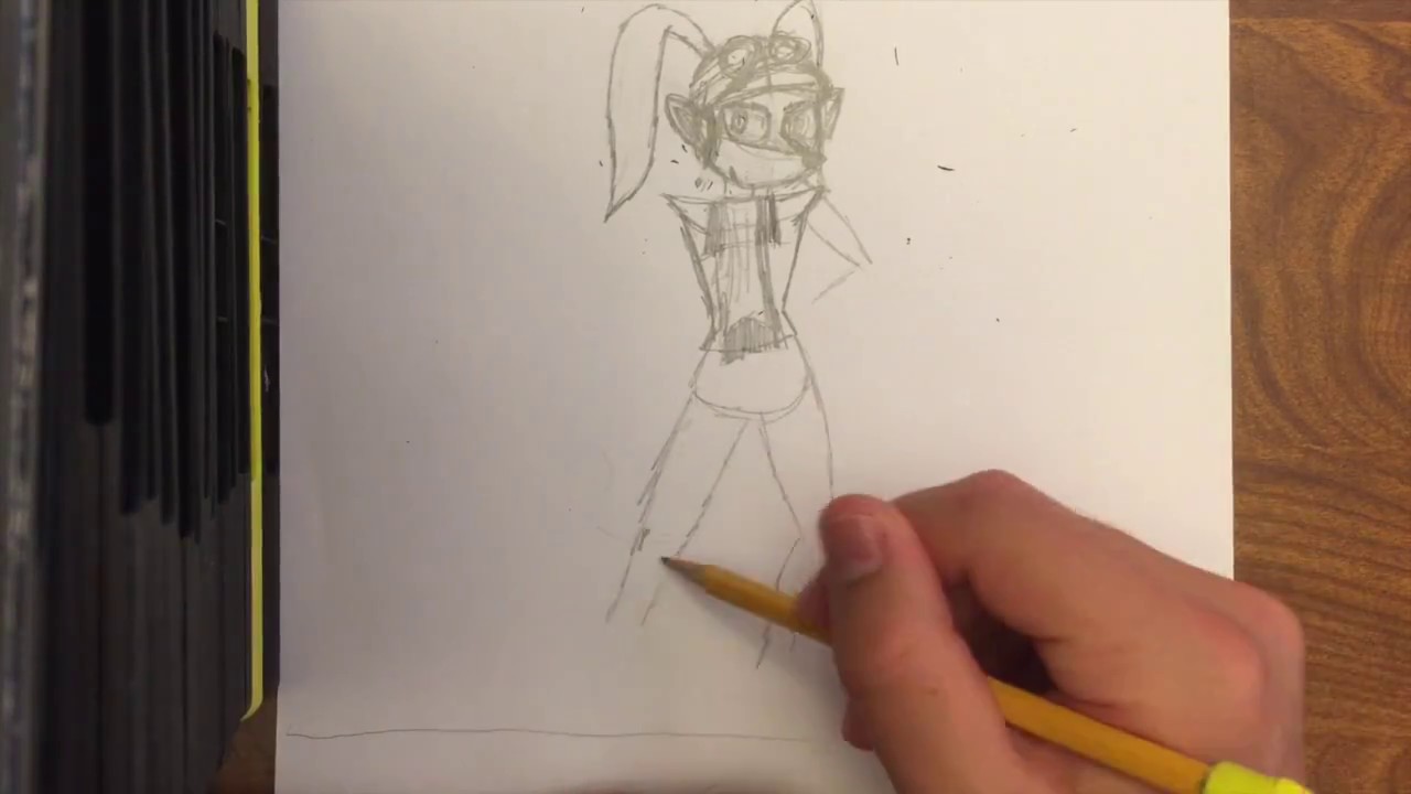 I draw Pasadena O'Possum from Crash Tag Team Racing - YouTube