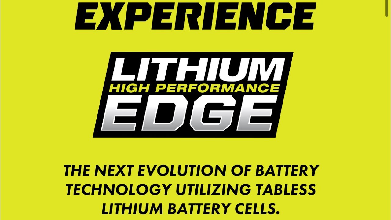 RYOBI LITHIUM EDGE HP BATTERIES *JUST ANNOUNCED!* - YouTube