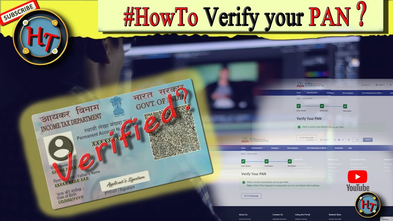 How to verify PAN | PAN card verify kaise kare | Check PAN status - YouTube