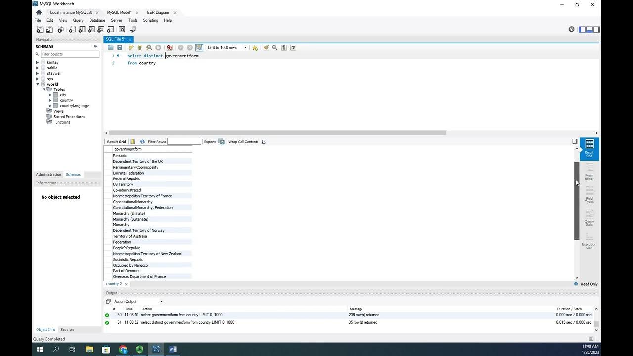 Selecting unique values using the DISTINCT operator - YouTube