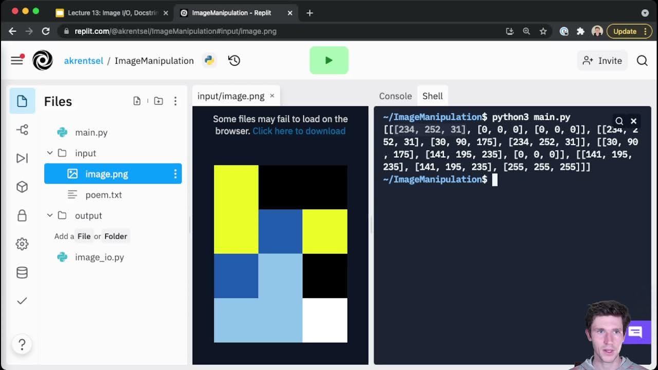 CSCI100: Lecture 13.2 - Image I/O Reading - YouTube