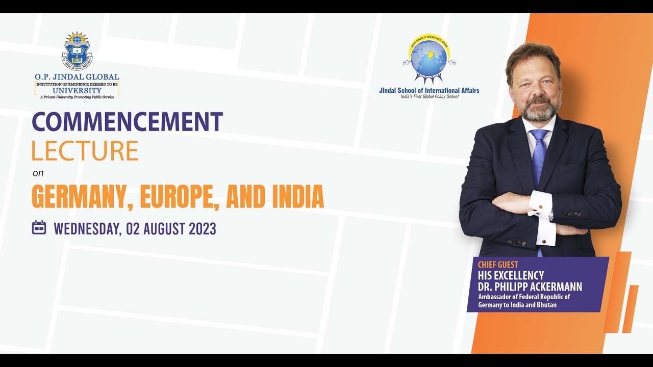 JSIA Commencement Lecture by H.E. Dr Philipp Ackermann - YouTube