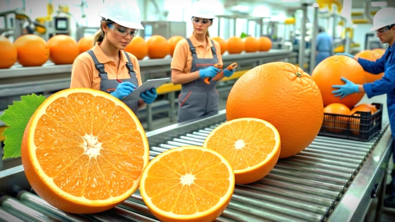 Inside a Modern Orange Processing Factory – Frozen Orange Juice ...