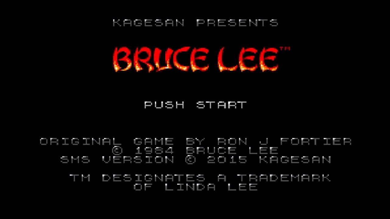 Bruce Lee. [Sega Master System]. (2015 Kagesan Remake). 1LC. 60Fps ...