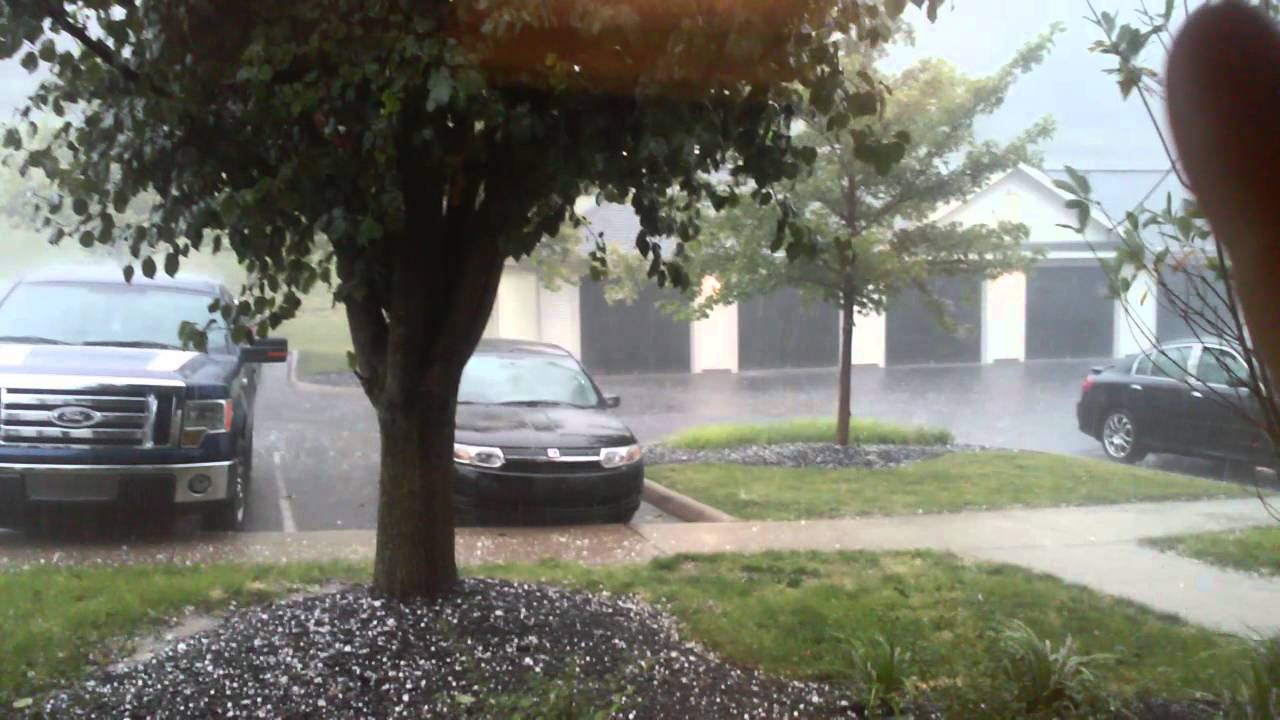 Hail Storm in Cincinnati, Ohio - August 3, 2015 - YouTube