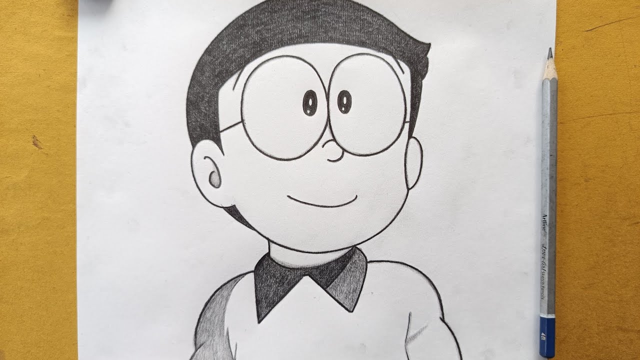 How to draw Nobita from (Doraemon) || Nobita drawing ideas || Easy ...