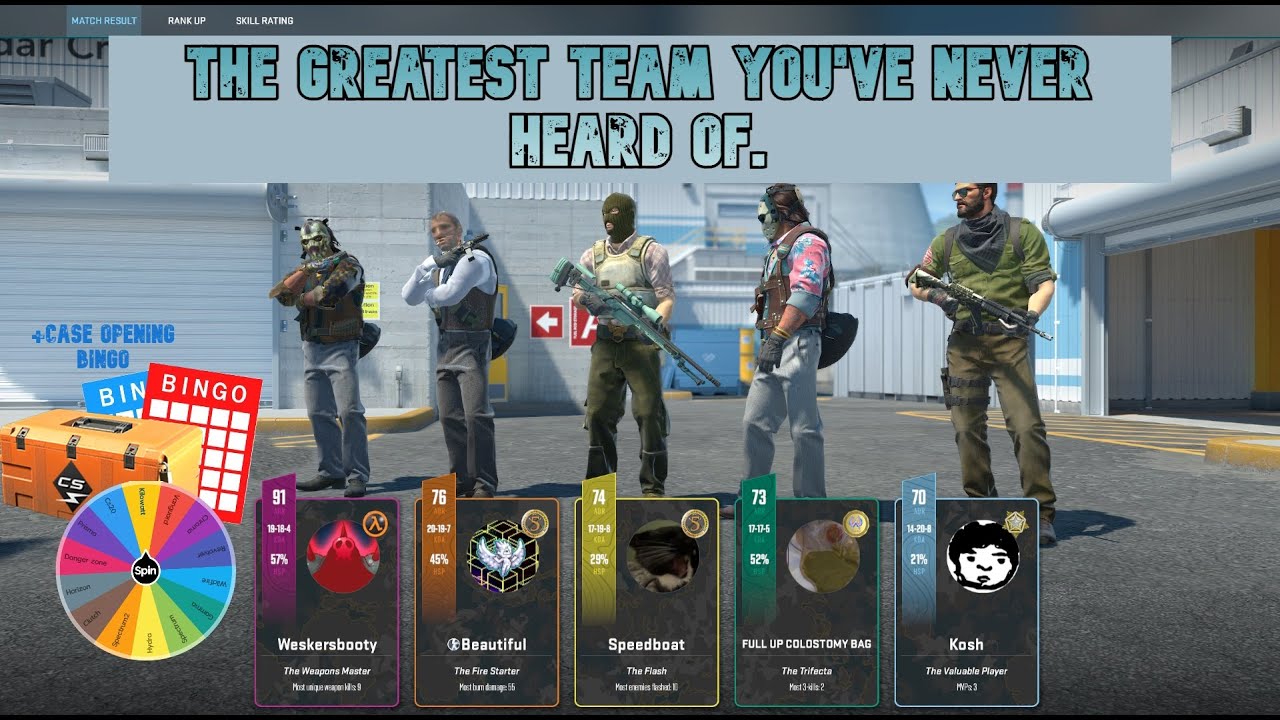 I Found The Greatest CS2 Ranked Team Of All Time! (+Bingo Case Opening ...