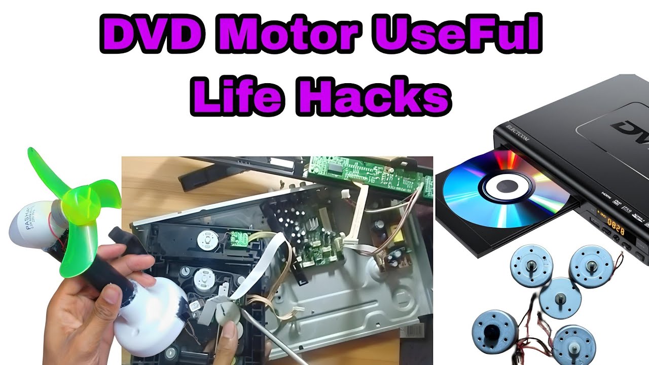 DVD Motor Use Ful Life Hacks | OLD DVD Player Motor Uses | DVD MOTOR ...