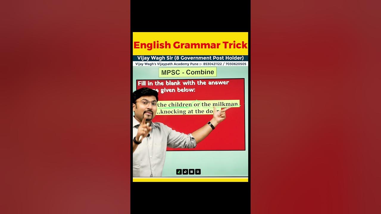 English Grammar Trick #shorts #mpscexam #englishgrammar #vijaywaghsir #english - YouTube