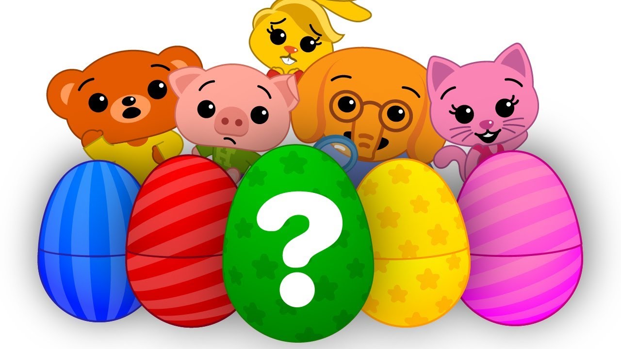 15 Ovos Surpresa Coloridos #2 🐣 | Aprenda As Cores | Um Herói do ...