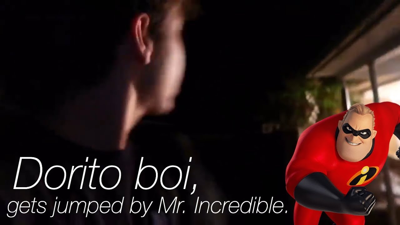 Doritos Reaction gets jumped by Mr. Incredible - YouTube