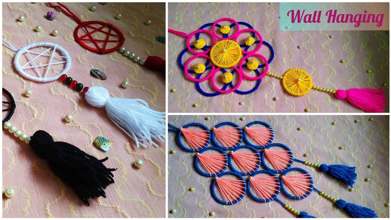3 Types Of Wall Hanging| Using Bangles| Best Out Of Waste| Dream ...