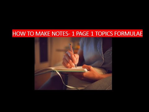 UPSC MAINS ART OF MAKING NOTES - YouTube