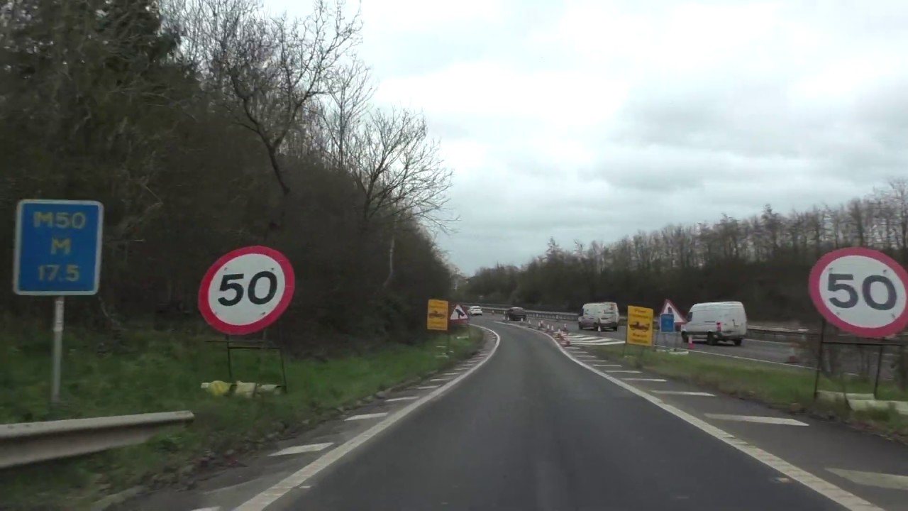 Driving On The M50 Motorway From J2 Bury Court Interchange To J1 ...