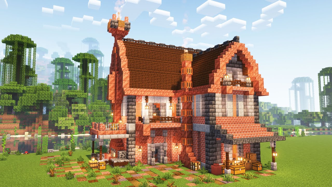 How to build Steampunk Blacksmith - Minecraft tutorial - YouTube