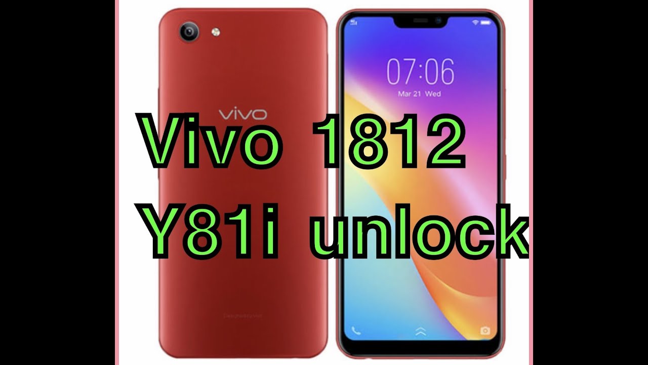 Vivo Y81i/ vivo 1812 unlock /How to Remove Pattern and password unlock ...