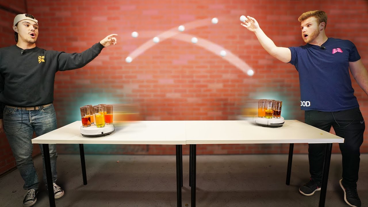 Roomba Cup Pong Challenge! | REKT vs. Get Good Gaming - YouTube