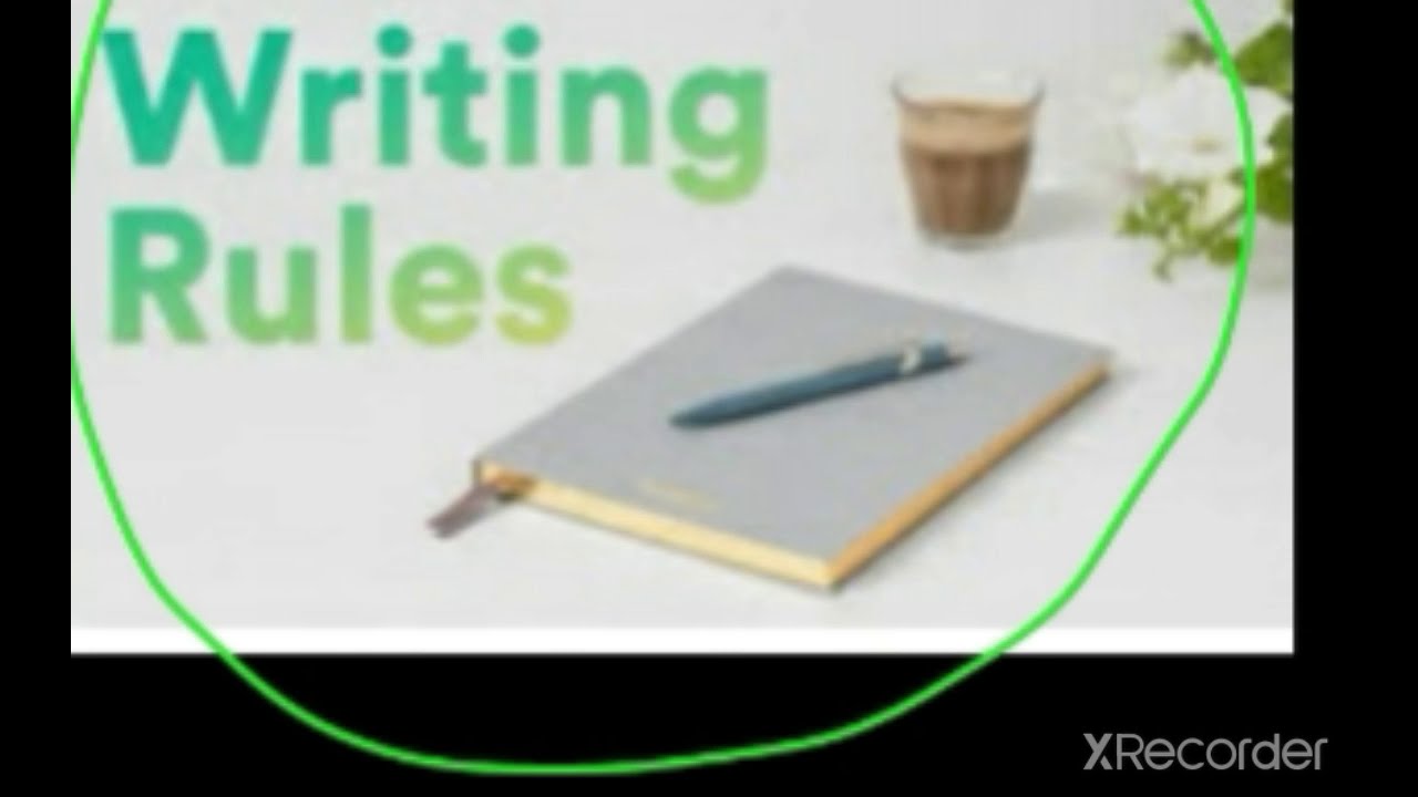 Writing Rules In English YouTube Writing Rules In English YouTube