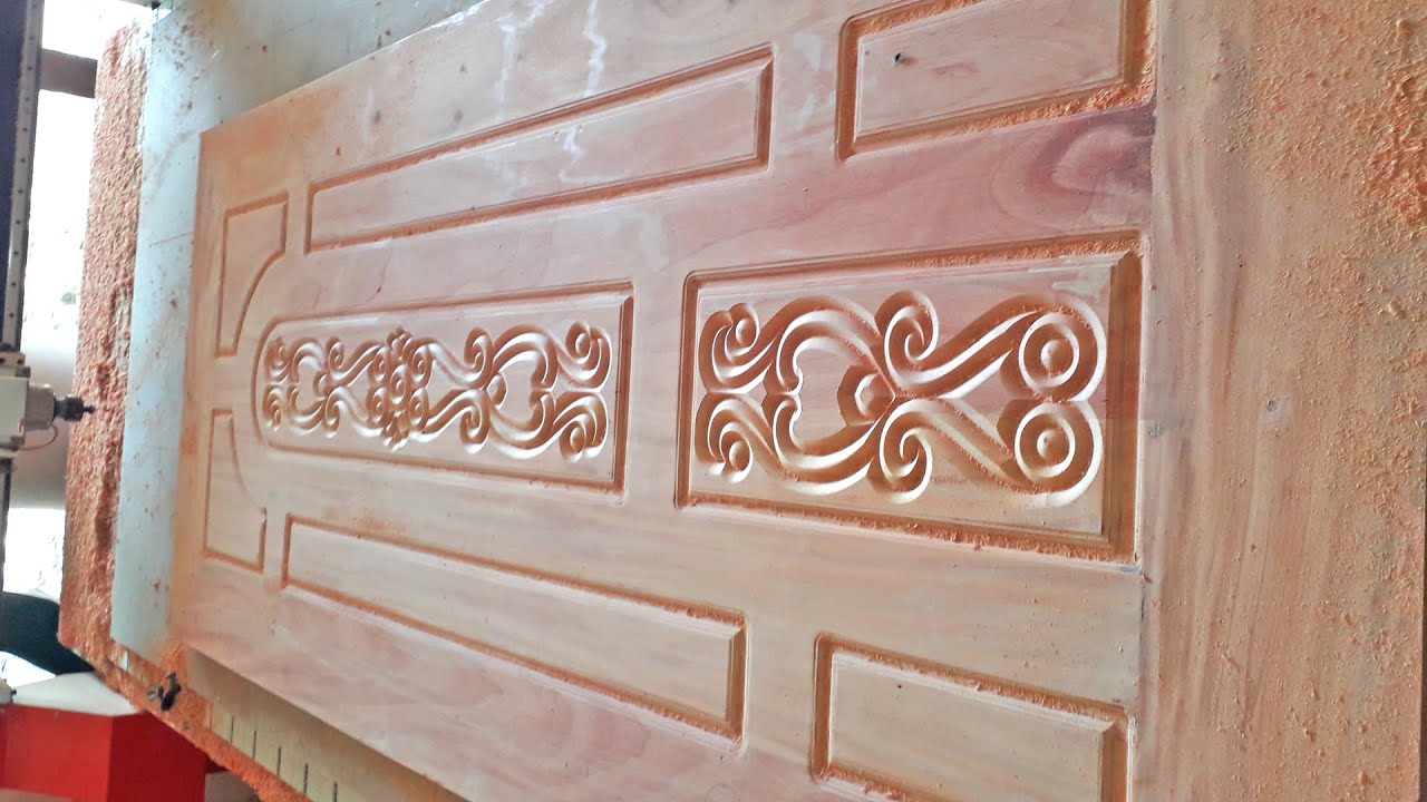 Best Simple Wooden Door Design by CNC Router Machine || Door Designing ...