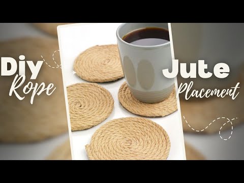 Diy Jute Placement | How to make a simple & Stylish wall decor ...