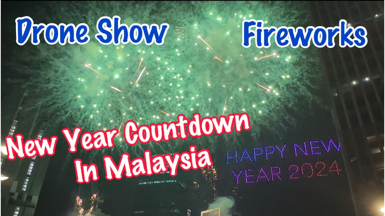 New Year Countdown in Malaysia | 2024 | The Exchange TRX | Drone | Fireworks #malaysia #2024 ...