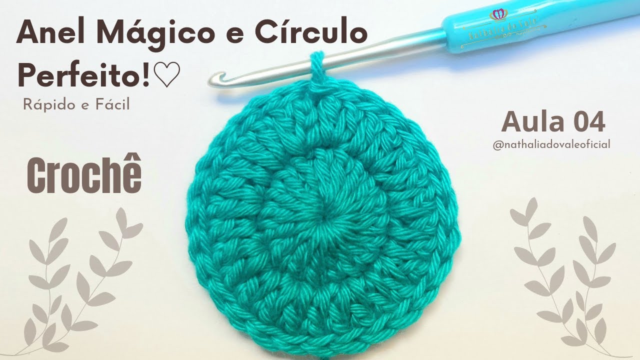 COMO FAZER ANEL MÁGICO E CÍRCULO DE CROCHÊ - YouTube
