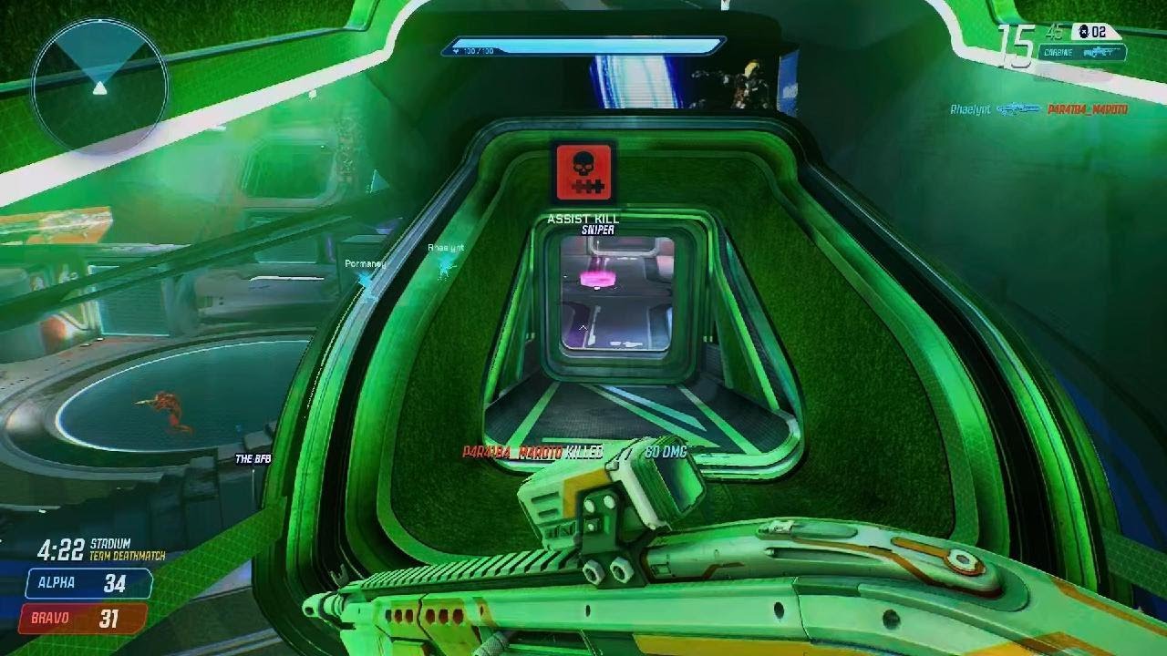 First time playing Splitgate - YouTube