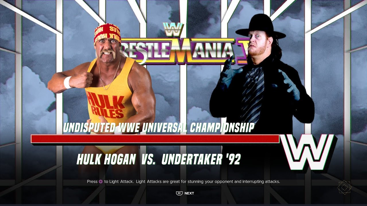 HULK HOGAN VS UNDERTAKER '92 | WWE UNDISPUTED UNIVERSAL CHAMPIONSHIP ...