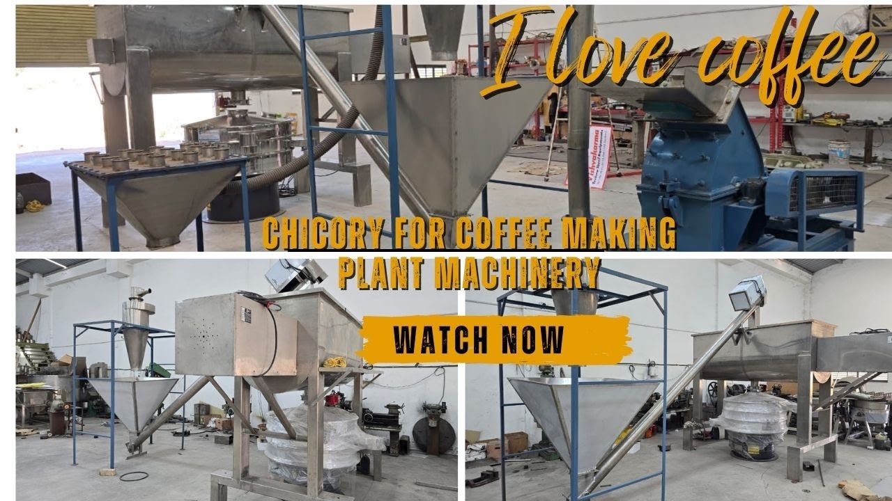 chicory for coffee making plant machinery roasting-grinding-blending ...
